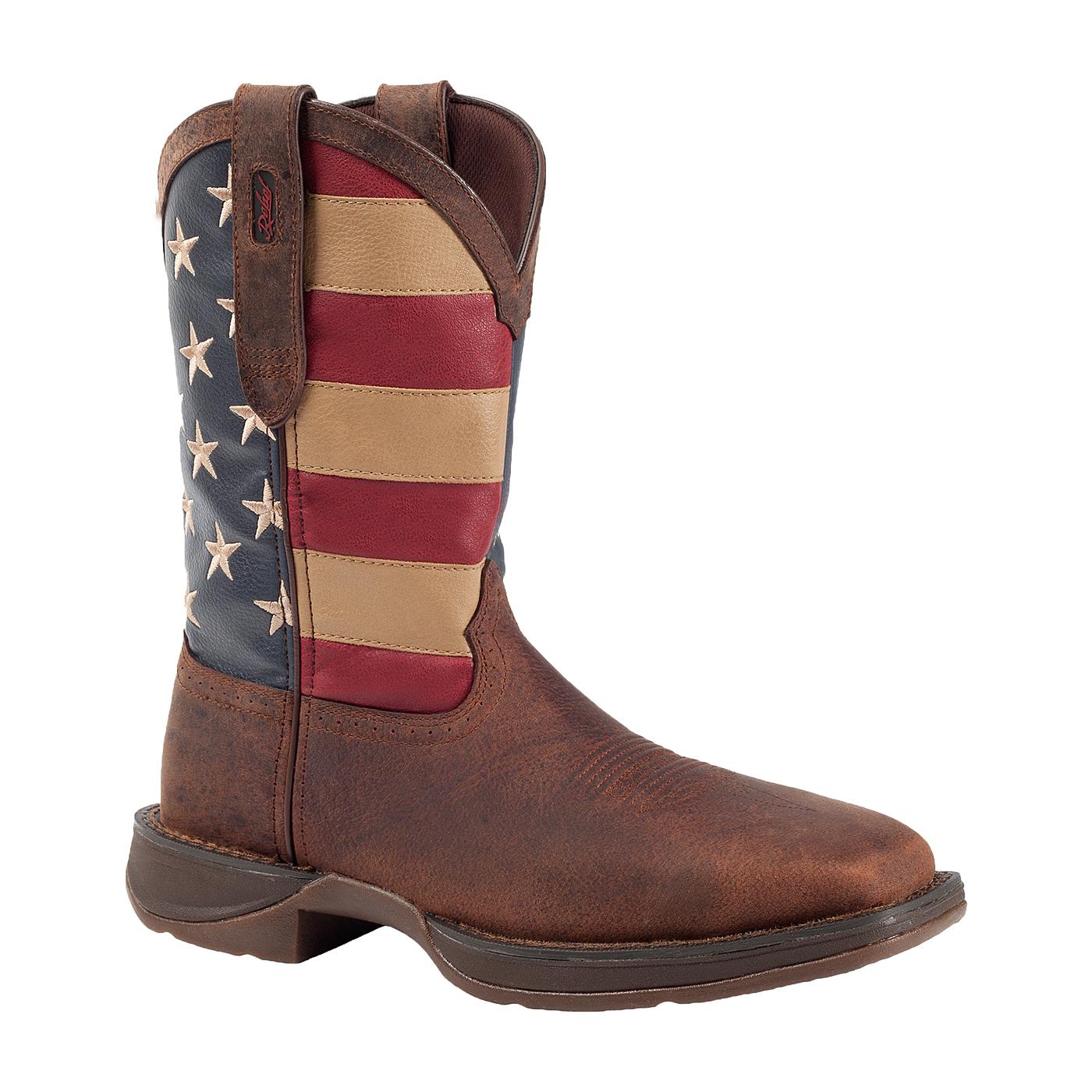 11" Rebel™ by Durango® Flag Boots: Men's Steel-Toe Work Western - Style ...